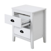 LivingFusion Kaitlin 2 Drawer Bedside Table | Temple & Webster