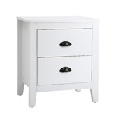 LivingFusion Kaitlin 2 Drawer Bedside Table | Temple & Webster