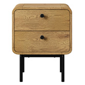 LivingFusion Ashbourne 2 Drawer Bedside Table | Temple & Webster