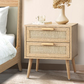 LivingFusion Holly 2 Drawer Bedside Tables | Temple & Webster