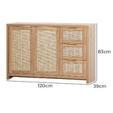 LivingFusion Weller 2 Door 3 Drawer Sideboard | Temple & Webster