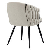 ShirleyLaneFurniture Ylona Linen Dining Chairs | Temple & Webster