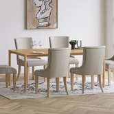 Kayla Bay by Temple & Webster Hemingway Solid Ash Wood Dining Table