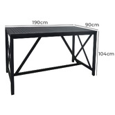 SheltaAustralia Southampton Aluminium Outdoor Bar Table | Temple & Webster