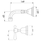PhoenixTapware Rhapsody Bath Wall Tap Set | Temple & Webster