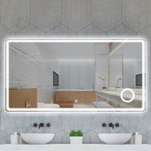 Nueva Bathware Nueva Rectangle LED Mirror | Temple & Webster