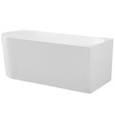 Nueva Bathware France Gloss White Acrylic Corner Bath | Temple & Webster