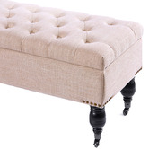 SandStoneSea Dusty Pink Ruby Storage Dressing Bench | Temple & Webster