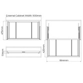 B Series Adjustable Pull-Out Wardrobe Storage Tray | Temple & Webster