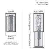 Diamond Adjustable Pull-Out Pantry Unit | Temple & Webster