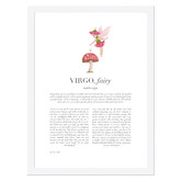Pink Zodiac Virgo Child Printed Wall Art | Temple & Webster