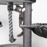 Kazoo 141cm Charcoal 4 Tier Cat Tree | Temple & Webster