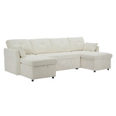 Cassington_Home Fontana 4 Seater Double Chaise Sofa Bed | Temple & Webster