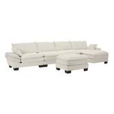 Cassington_Home 83cm Haines 4 Seater Modular Sofa & Ottoman Set ...