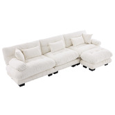 Cassington_Home Rizalino 4 Seater Modular Sofa & Ottoman Set | Temple ...