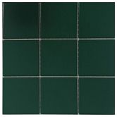 Stanmore Heritage Green Small Square Porcelain Mosaic Tile | Temple ...