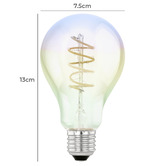 Elvo E27 Pear Warm White 4W Rainbow LED Filament Bulb | Temple & Webster
