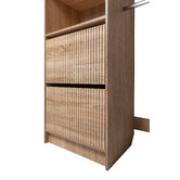 European_Cabinetry Basel Fluted Built-In Wardrobe | Temple & Webster