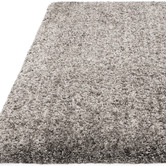 Grey Barnaby Hand-Woven Microfibre Rug | Temple & Webster