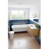 Sasha Matt Off-White Large Square Porcelain Mosaic Tile | Temple & Webster