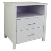 Western Designs White Leo Bedside Table | Temple & Webster