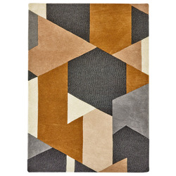 Caramel Slate Shell Popova Hand-Tufted Rug | Temple & Webster