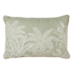Valley Linen-Blend Cushion | Temple & Webster