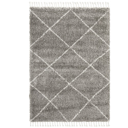 Network Rugs Pebble Grey Nahla Fringed Rug | Temple & Webster