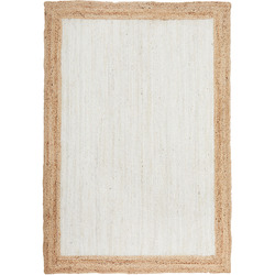 Network Rugs White & Natural Bricius Hand-Braided Jute Rug | Temple ...