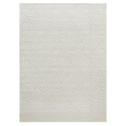 Network Rugs Cream Luxury Power-Loomed Textured Rug | Temple & Webster