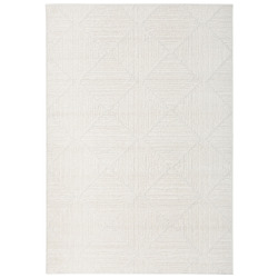 Network Rugs White Gatten Contemporary Rug | Temple & Webster