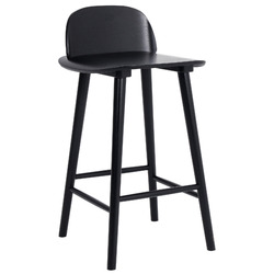 65cm Caleb Ash Wood Bar Stool | Temple & Webster
