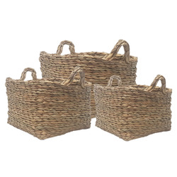 TemporalLiving&Decor 3 Piece Sven Square Storage Basket Set | Temple ...