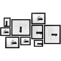 Corban & Blair 9 Piece Slim Box Frame Gallery Wall Set | Temple & Webster