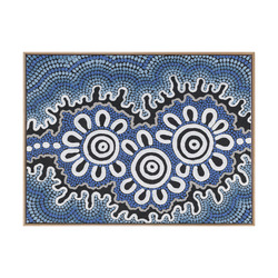 Alcove Studio Dark Blue Small Gatherings Printed Wall Art | Temple ...