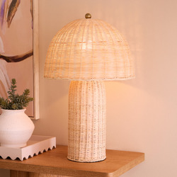 Mirth Rattan Table Lamp | Temple & Webster