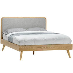 Continental Designs Balbina Upholstered Queen Bed with Headboard ...