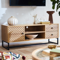 Cast Iron Outdoor 120cm Milan TV Unit | Temple & Webster