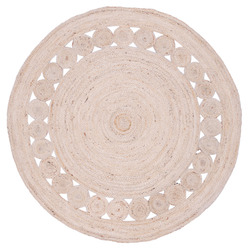 Atlas Flooring Dot Hand-Loomed Jute Round Rug | Temple & Webster