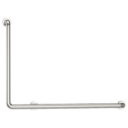 Linkcare Stainless Steel L-Shaped Left Hand Grab Rail | Temple & Webster