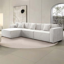 Argus 4 Seater Modular Sofa with Chaise | Temple & Webster
