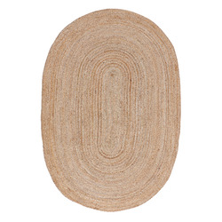 Home & Lifestyle Natural Phoenix Jute Oval Rug | Temple & Webster