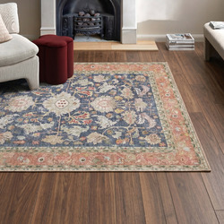 Home & Lifestyle Night Multi-Colour Dalisay Floral Machine Washable Rug ...