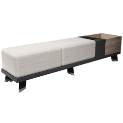InnovaStudio Harold 2 Seater Upholstered Bench | Temple & Webster