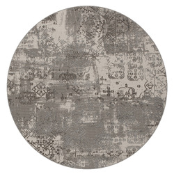 Lotus Rugs Nickel Grey Fantasy Round Rug | Temple & Webster
