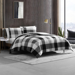 Prospect Plaid Cotton Quilt Cover Set | Temple & Webster