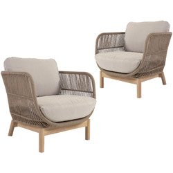 Linea Furniture Calix Outdoor Armchairs | Temple & Webster