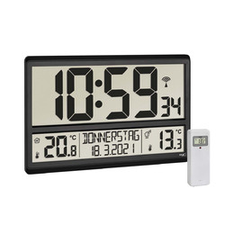 Moirai Radio Controlled Clock with Temperature | Temple & Webster