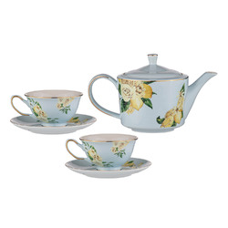 Ashdene 5 Piece Citrus Blooms Tea Set | Temple & Webster