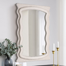 Yara Boucle Wall Mirror | Temple & Webster
